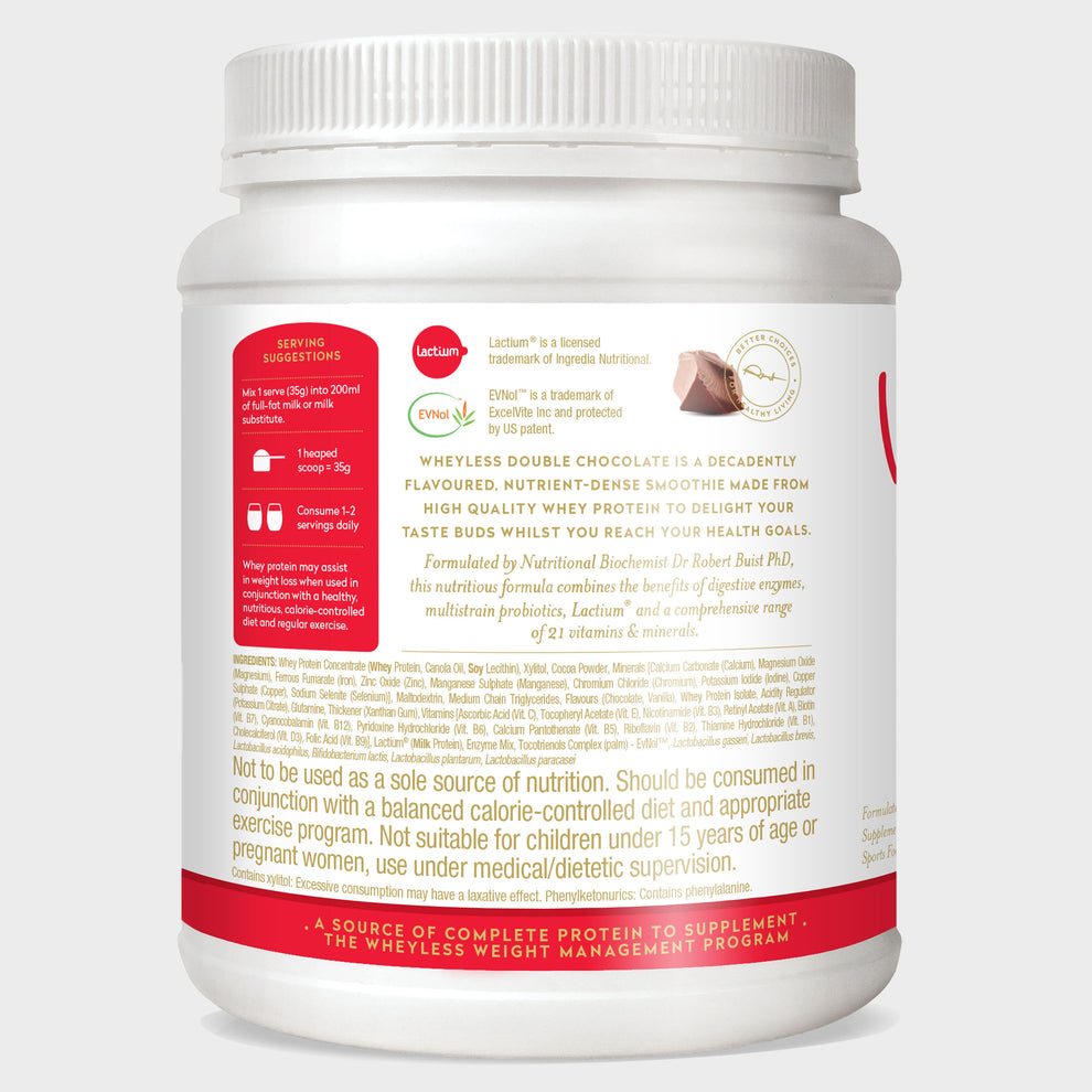 Wheyless Double Chocolate Meal Replacement Shake