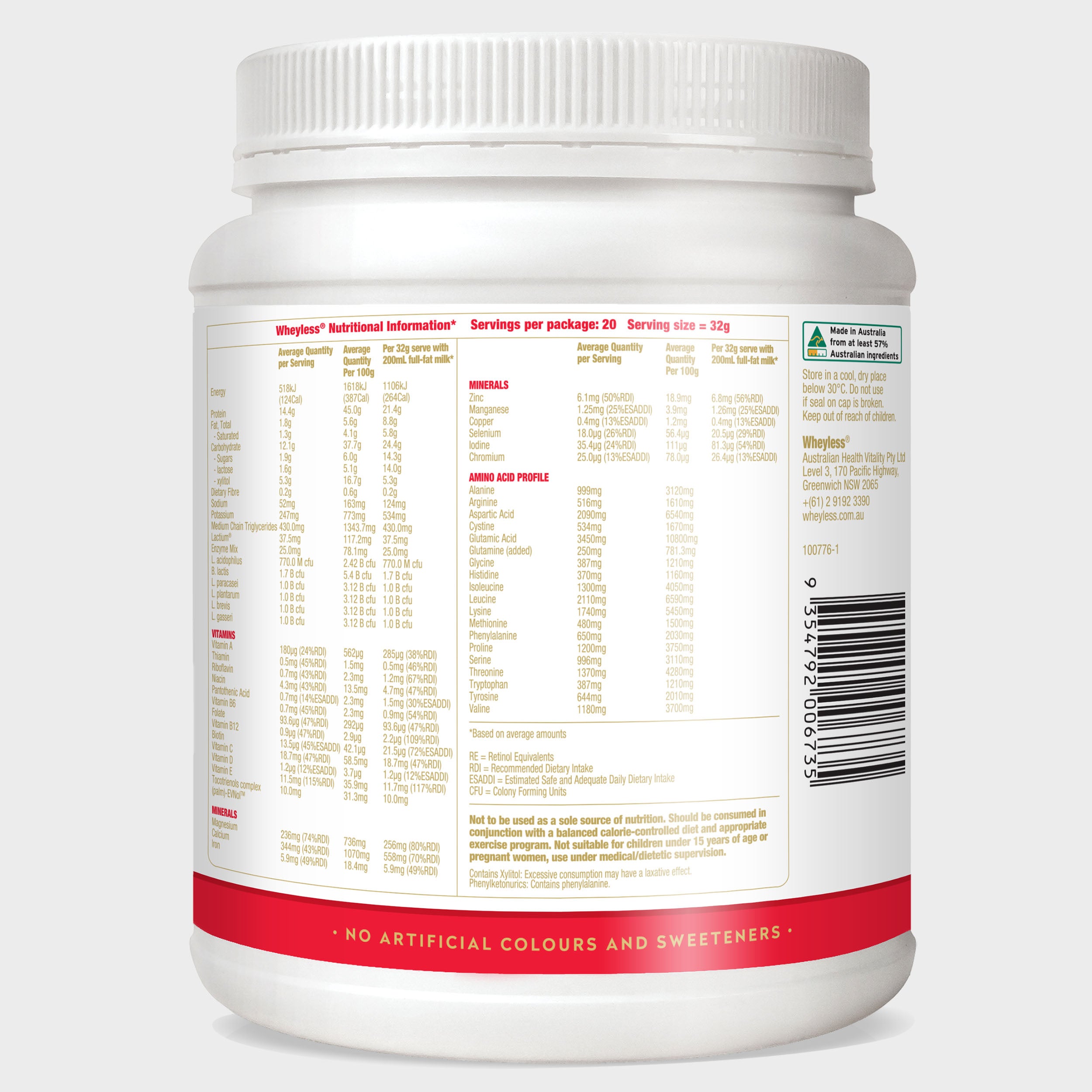 Wheyless Peach Meal Replacement Shake
