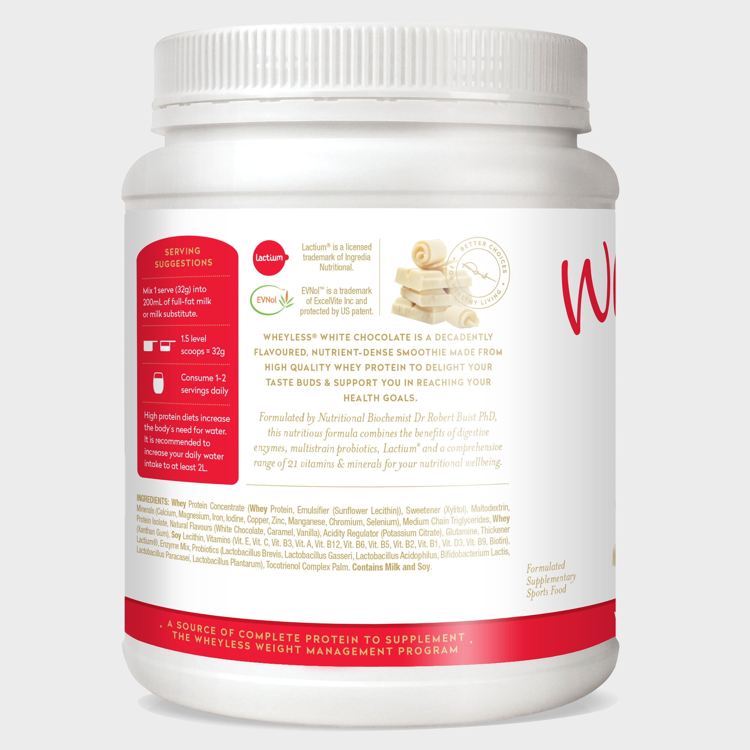 Wheyless White Chocolate Meal Replacement Shake – Wheyless Australia