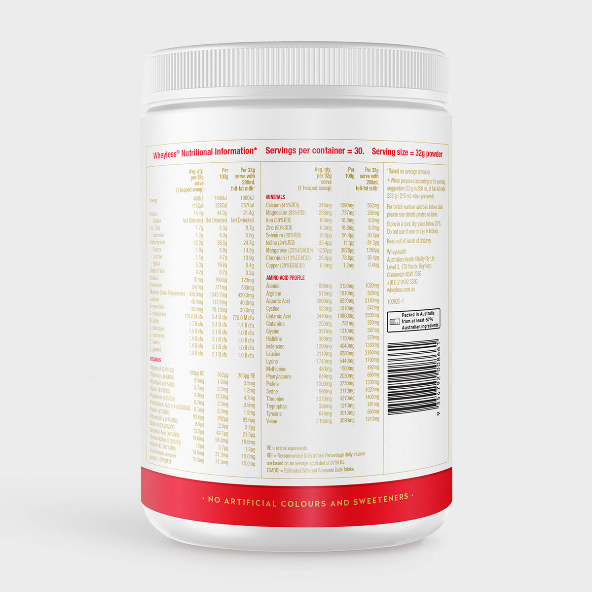 Wheyless French Vanilla Meal Replacement – Wheyless Australia